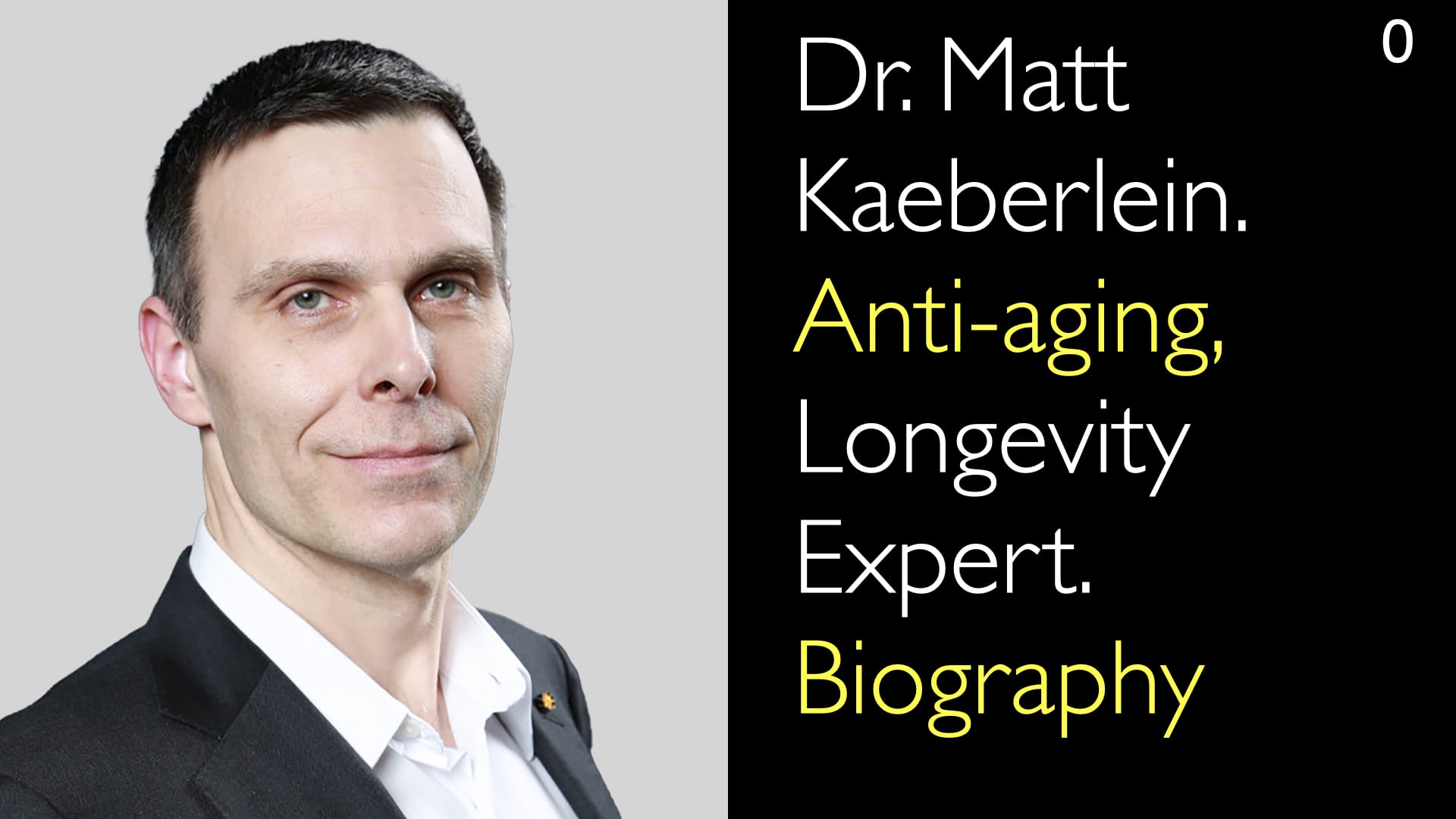 Dr. Matt Kaeberlein. Anti-aging, Longevity Expert. Biography. 0 – DiagnosticDetectives.Com